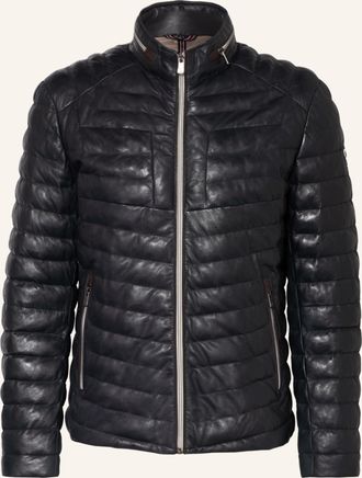 Milestone Lederjacke Ms-Malik Mit SoronaAura-Isolierung blau