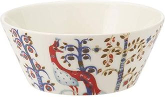 iittala Taika Schale aus Vitroporzellan in der Farbe Weiß mit Muster 0,3L, Maße: 12,1cm x 12,1cm x 5,1cm, 1012454