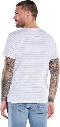 Emilio Adani T-Shirt Herren Rundhals T-Shirt, Reinweiss