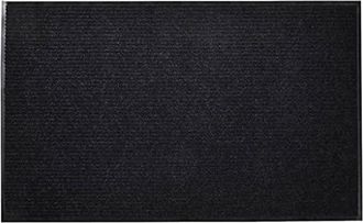 vidaXL Tapis dEntr&eacute;e Antid&eacute;rapant Noir Porte Accueil Tapis Sol Paillasson PVC