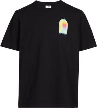 Casablanca T-shirt imprim&eacute; &agrave; col rond en coton