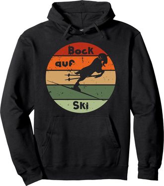 Jimbeels Lustiger Ski Spruch Retro Bock auf Ski Skifahrer Apres-Ski Pullover Hoodie