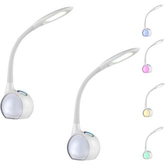 Globo Lighting 2er Set Flex LED Schreibtischlampen TARRON, Dimmer und Farbwechsel