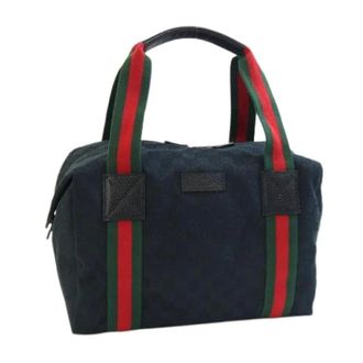 Gucci unisex, Pre-owned, Noir, Taille: ONE Size Sac &agrave; main en toile Pre-owned