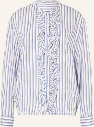 Dorothee Schumacher Dorothee Schumacher Blusenshirt Cool Stripe Mit R&uuml;schen blau