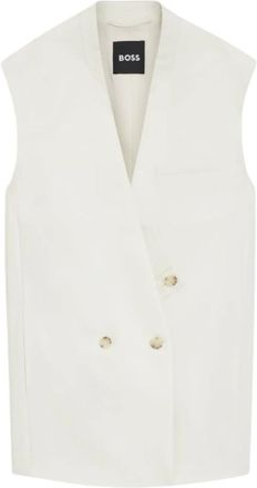 HUGO BOSS Femme, Vestes, Blanc, Taille: 44 FR Jawikiri.118 Vest