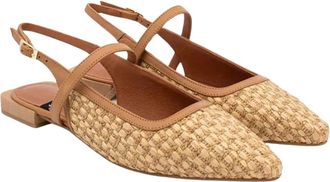 &Aacute;ngel Alarc&oacute;n Angel Alarcon, Femme, Chaussures, Beige, Taille: 39 EU Schoenen Ballerinas