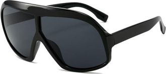 Generic Lunettes De Soleil Sport À Grande Monture For Hommes Plein Air For Femmes For La Conduite Et Le Shopping(Black)