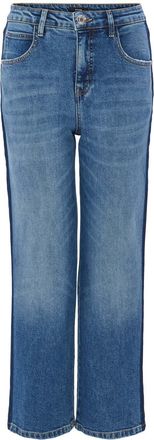 OPUS Damen Boyfriend | Boyfriend Jeans LANI Stripe Mid Rise mit Stretch mid Dynamic Blue, 44 L26