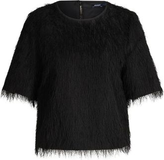 Joop Femme, Blouses et Chemises, Noir, Taille: 40 FR Blouse avec superposition de franges fines