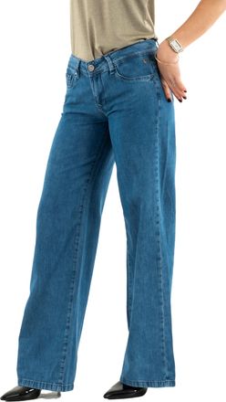 Freeman T. Porter Hose Agatha Plain Leinen 5173 F0190 Manzana Med, blau, 28W