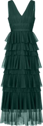 Apart Fashion APART Abendkleid aus Jersey mit Mesh, Emerald, 40
