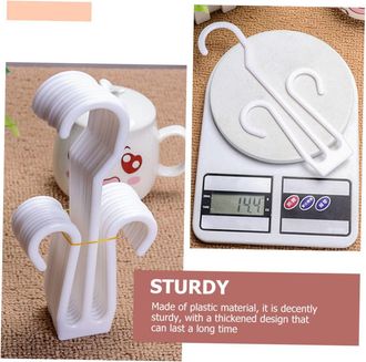 Aboofan 40 Stück Teiliges Schuhhaken aus Robustem Schuhregal und Aufhänger zum Trocknen Platzsparender Schuh Organizer für Schrank und Reise Weiß