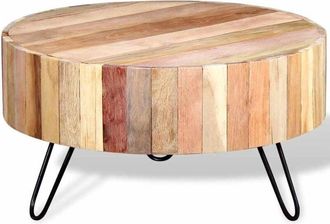 vidaXL Vidaxl - Table basse Bois de récupération massif