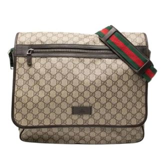 Gucci Sac bandouli&egrave;re en tissu Pre-owned - Femme - Pre-owned - Beige - Taille: ONE Size