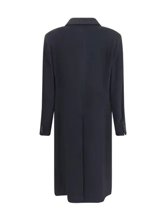 Our Legacy Mens Wool Whale Coat Black Hairy Mohair; Wool; Polyamide