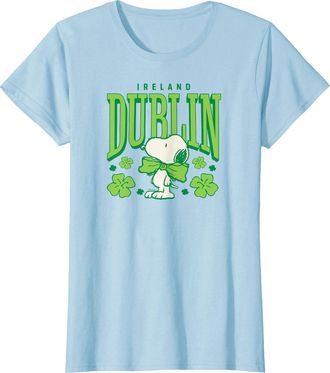 Peanuts Snoopy St. Patricks Day Dublin Irland T-Shirt