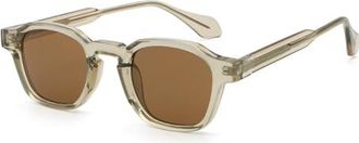 Generic Lunettes De Soleil Tendance &Agrave; Monture Carr&eacute;e Polaris&eacute;e For Hommes Et Femmes(Brown)