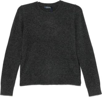 Max Mara Pull &agrave; col rond - Femme - Pulls - Gris - Taille: 42 FR