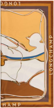 Longchamp Seidentuch braun