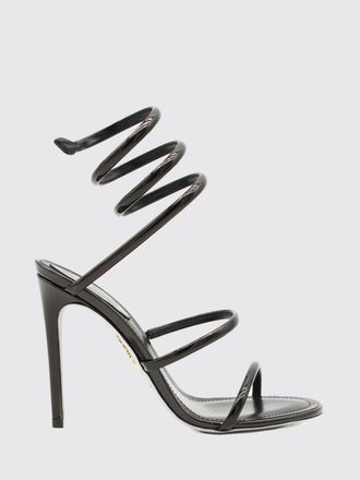 Rene Caovilla Sandales Cleo en cuir verni avec design serpent et talon aiguille