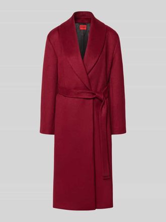 HUGO BOSS Regular Fit Mantel mit Woll-Anteil Modell Mindina