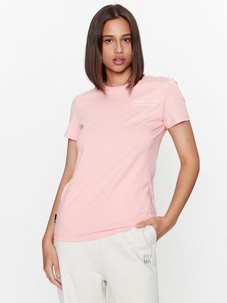 Puma T-Shirt Puma Team Graphic 621437 Rosa Regular Fit