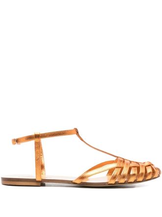 Anna F. 512 Sandalen mit T-Riemen - Orange