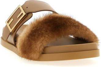 Fendi Feel Slide - Camel