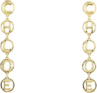 Chlo&eacute; Femme, Accessoires, Jaune, Taille: ONE Size Script Earrings