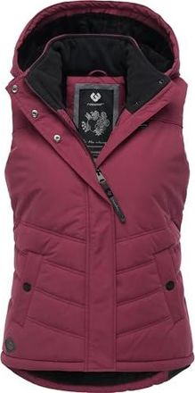 Ragwear Gilet dext&eacute;rieur sans manches pour femme Veste dhiver chaude imperm&eacute;able avec capuche amovible Hesty Intl XS-6XL, M