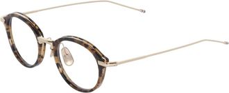 Thom Browne Runde Brillenfassungen aus Acetat und Titan - - Accessories - unisex - Braun - 46 MM