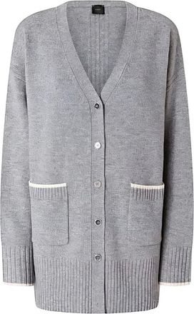 Pinko Pinko, Femme, Pulls, Gris, Taille: 40 FR Cardigan