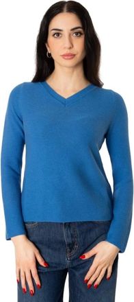 Max Mara Femme, Pulls, Bleu, Taille: 42 FR Maglia in cotone