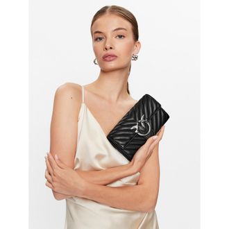 Pinko Handtasche Pinko Love One Wallet C PE 23 PLTT 100062 A0GK Schwarz