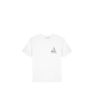 Maison Labiche T-shirt Popincourt brod&eacute; en coton biologique