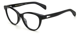 Rag & Bone RNB3048 Brille, Black, 51 für Damen, schwarz, 62