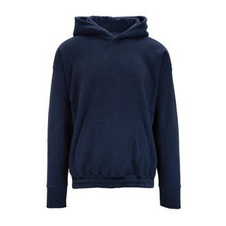 Saint Laurent Kapuzenpullover mit gesticktem Logo - - Sweatshirts & Hoodies - Herren - Blau - XL