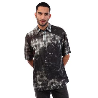 Diesel Globe Hemd f&uuml;r Herren, kurz&auml;rmlig (Schwarz)