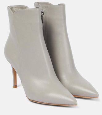 Gianvito Rossi Ankle Boots Levy 85 aus Leder