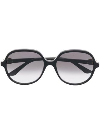 Cartier lunettes de soleil CT0350S &agrave; monture oversize - Noir