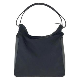 Gucci Sac bandouli&egrave;re en nylon/cuir Pre-owned - Femme - Pre-owned - Noir - Taille: ONE Size