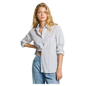 Pepe Jeans London Clever Chemise, Bleu (Bleu Acier), S Femme