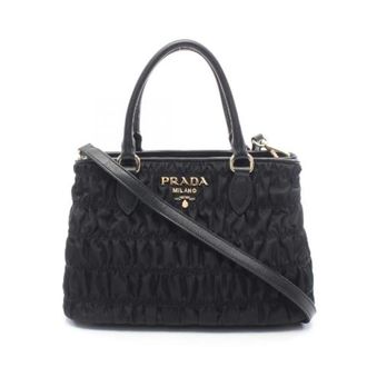 Prada Sac 2-en-1 Tessuto Gaufre Pre-owned - Femme - Pre-owned - Noir - Taille: ONE Size