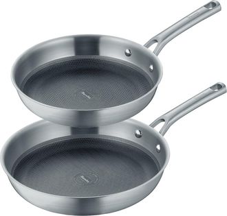 Berndes Pfannen Set Tricion Resist 2 tlg. - Bratpfanne 24 cm & 28 cm -Hochwertige Antihaftbeschichtung - Kratzfest & Backofengeeignet - Induktion geeignet - 3