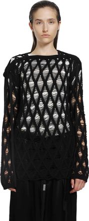 Ann Demeulemeester Izabel Diamond Stitch Sweater