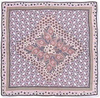 Lina & Lily foulard carré pour femme avec de nombreux motifs - Fleurs Tribal Géométrique Aztec Paisley (F3)