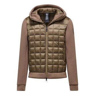 Bomboogie Homme, Vestes, Brun, Taille: 2XL Veste courte bi-mati&egrave;re avec capuche
