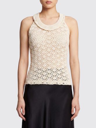 Blumarine Schulterfreies Slim-Fit-H&auml;keltop mit Rundhalsausschnitt