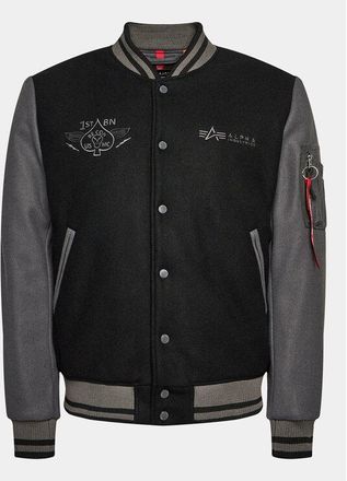 Alpha Industries Alpha Industries Bomberjacke Varsity Air Force 138107 Schwarz Regular Fit